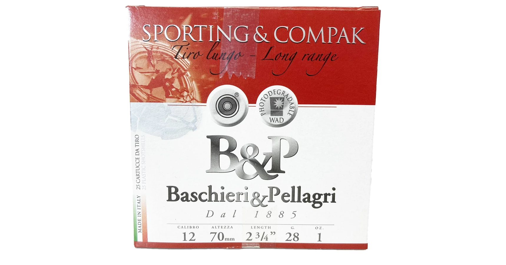 Baschieri & Pellagri 12/70 Sporting & Compak Long Range 28g, 2,40 mm ...